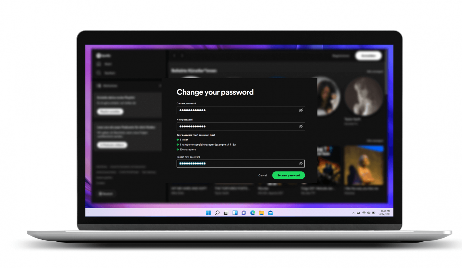 Change Spotify password - it's that easy - Abelssoft