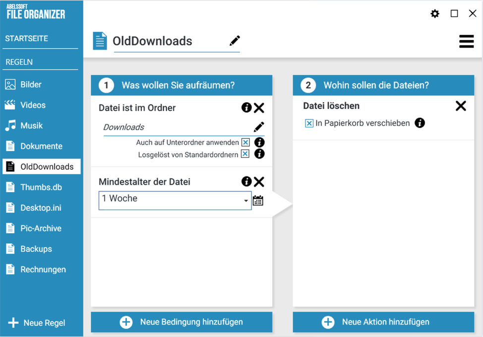 File Organizer: Dateien automatisch sortieren, aufräumen und ordnen