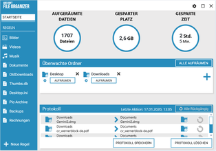 File Organizer: Dateien automatisch sortieren, aufräumen und ordnen