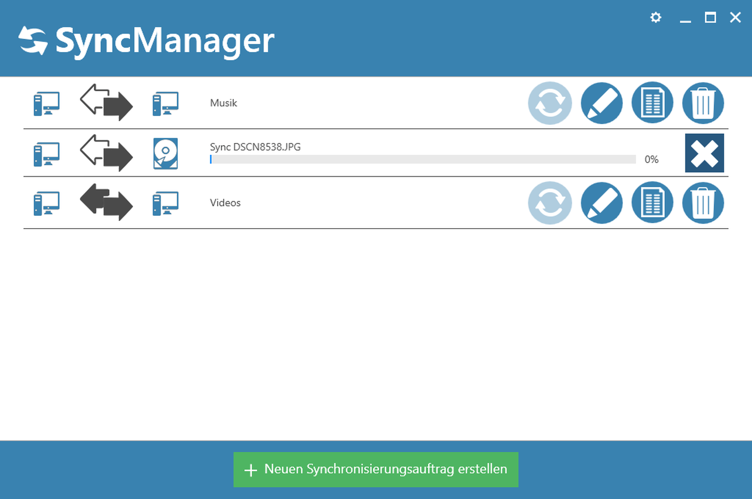 SyncManager: Dateien, Ordner & Verzeichnisse automatisch synchronisieren