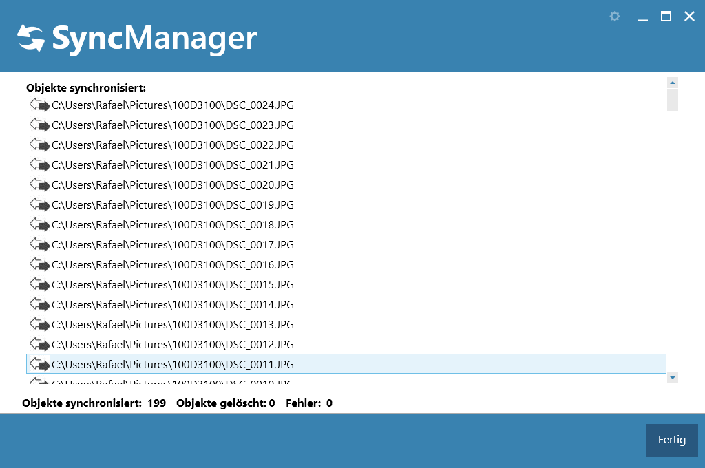 SyncManager: Dateien, Ordner & Verzeichnisse automatisch synchronisieren